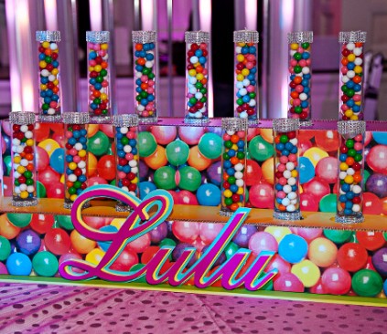 Bar Mitzvah Candle Light Display